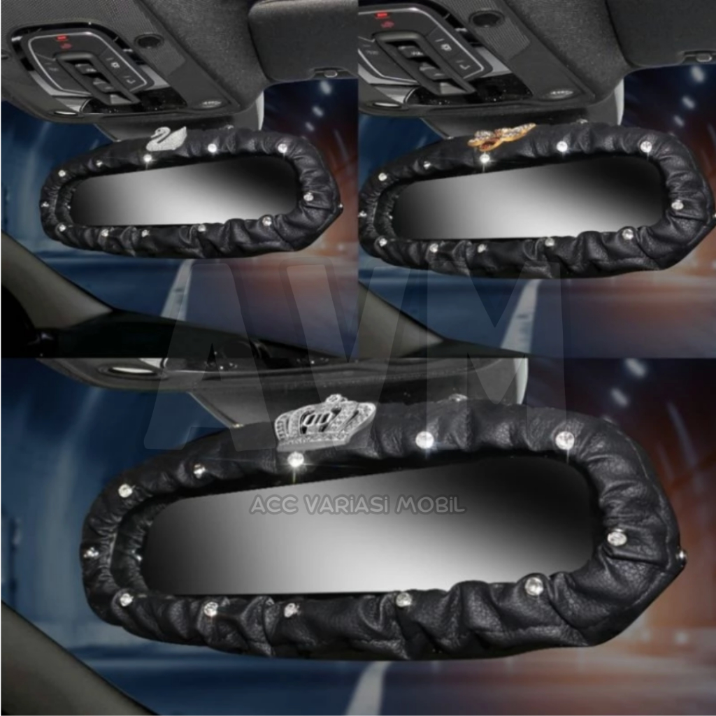 Jual Cover Kaca Spion Mobil Diamond LOGO Bahan KULIT / Sarung Kaca ...