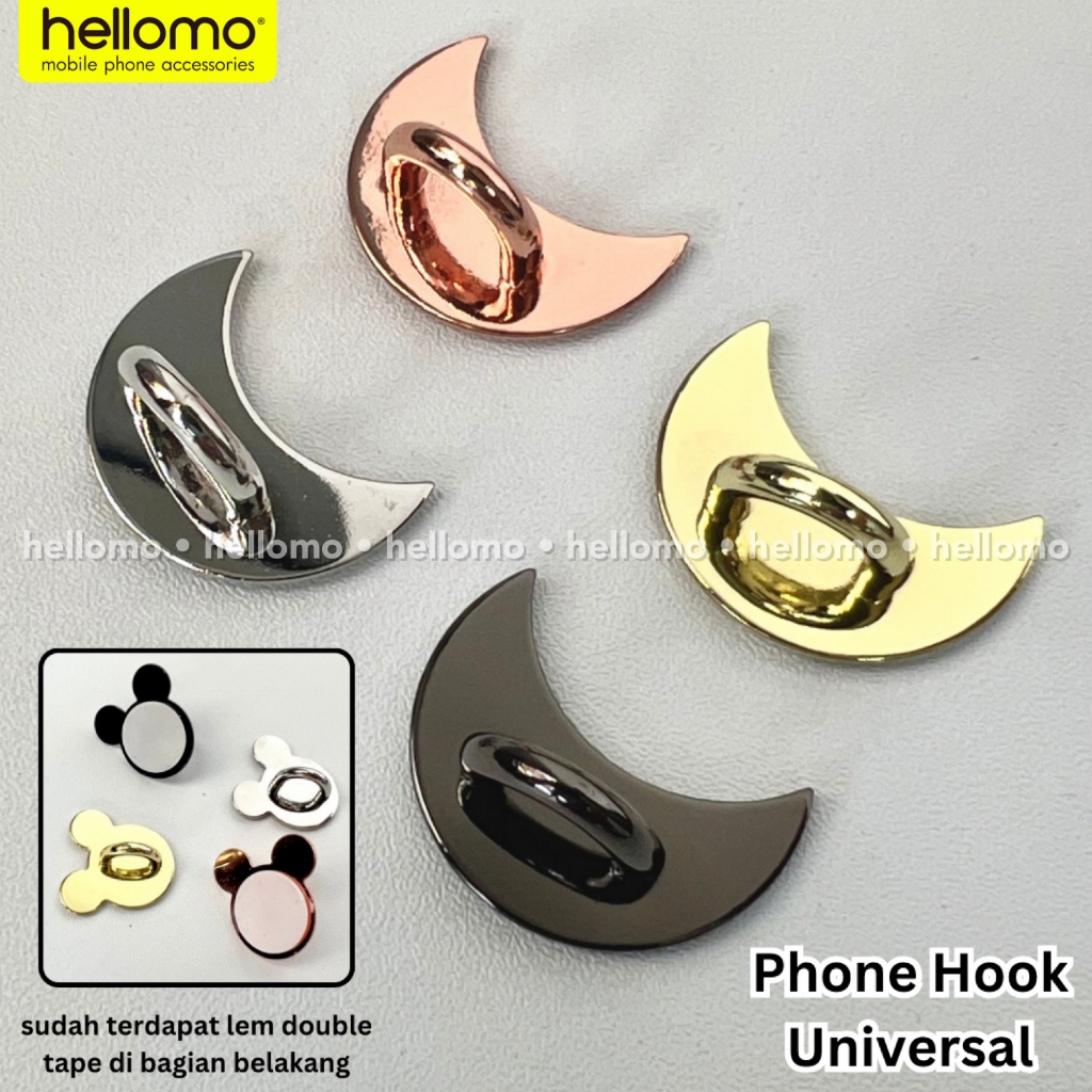 Jual Phone Hook Bulan Sabit Gantungan Tali Hp Moon Keyring Holder ...