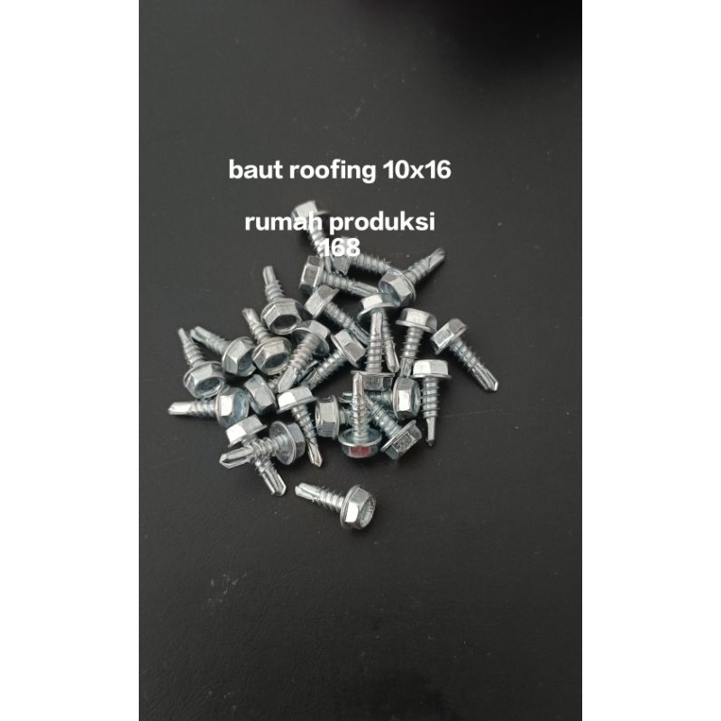 Jual 100pcs sekrup baut baja ringan 10x16 ruping taso | Shopee Indonesia