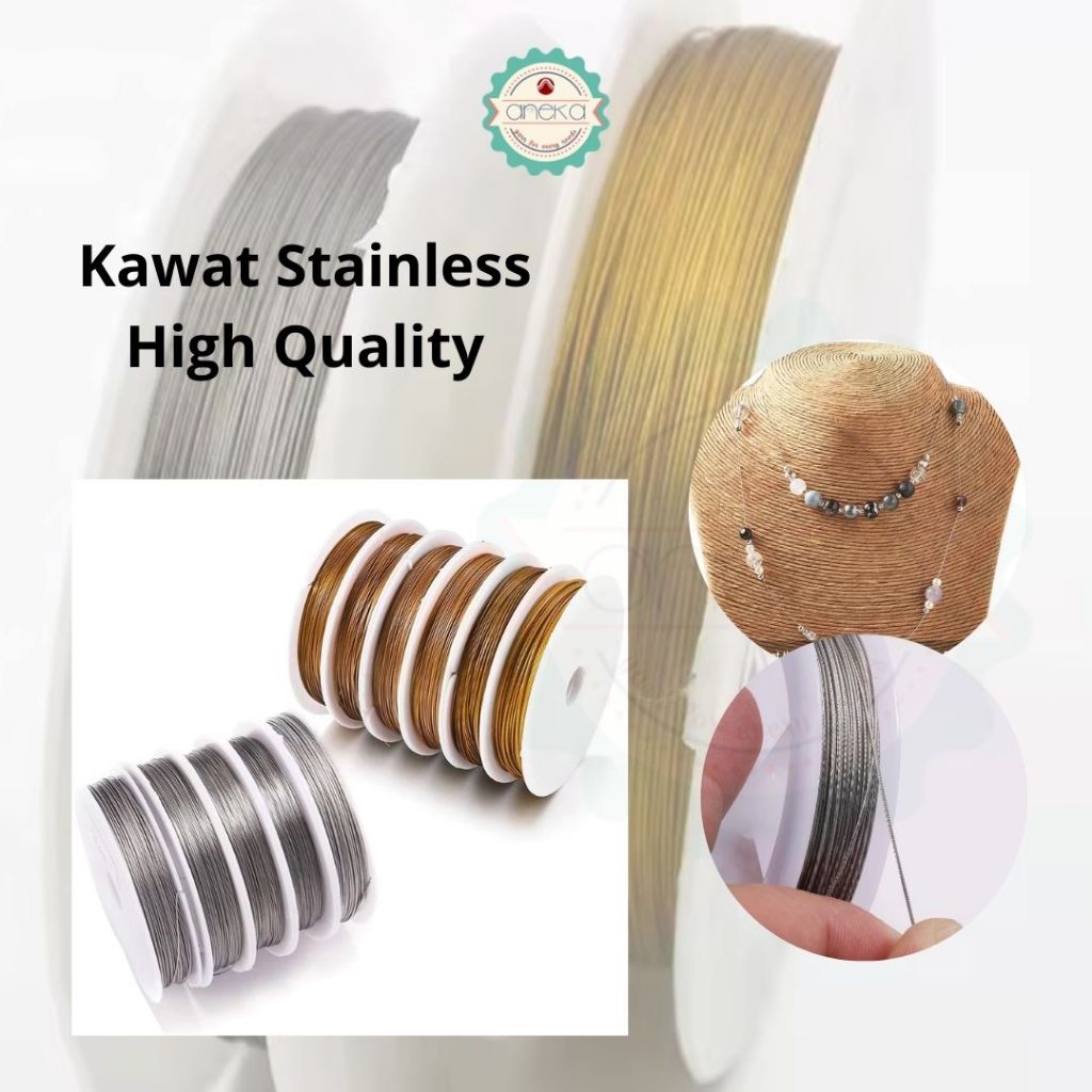 Jual KATALOG - [PCS] Kawat Stainless / Steel Wire For Bracelet / Kawat ...