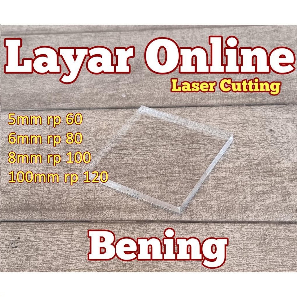 Jual Akrilik PREMIUM Laser Cutting Acrylic Potong Laser Custom ...