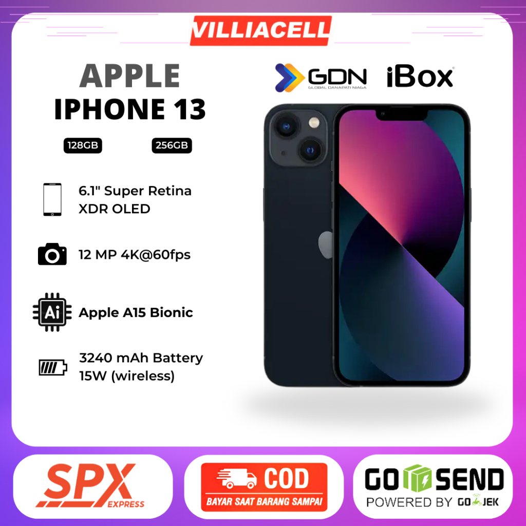Jual IP 13 128GB - GARANSI RESMI iBOX - TAM - GDN - 128 GB - APPLE ...