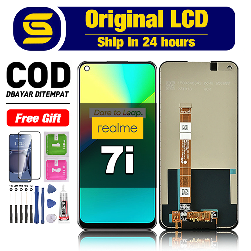 Jual LCD Realme 7i Ori fullset asli touchscreen original 100% lcd For ...