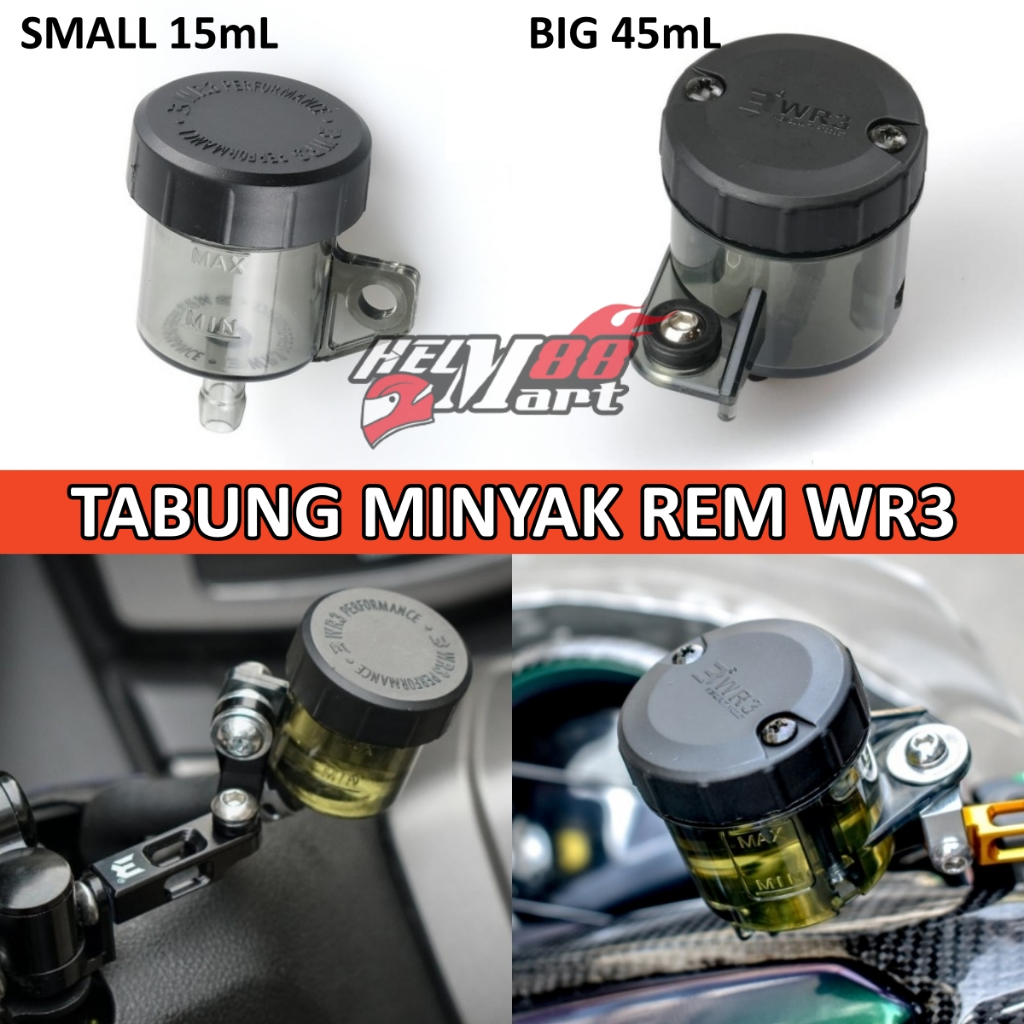 Jual Tabung Minyak Rem WR3 Universal - Brake Fluid Reservoir Tank ...