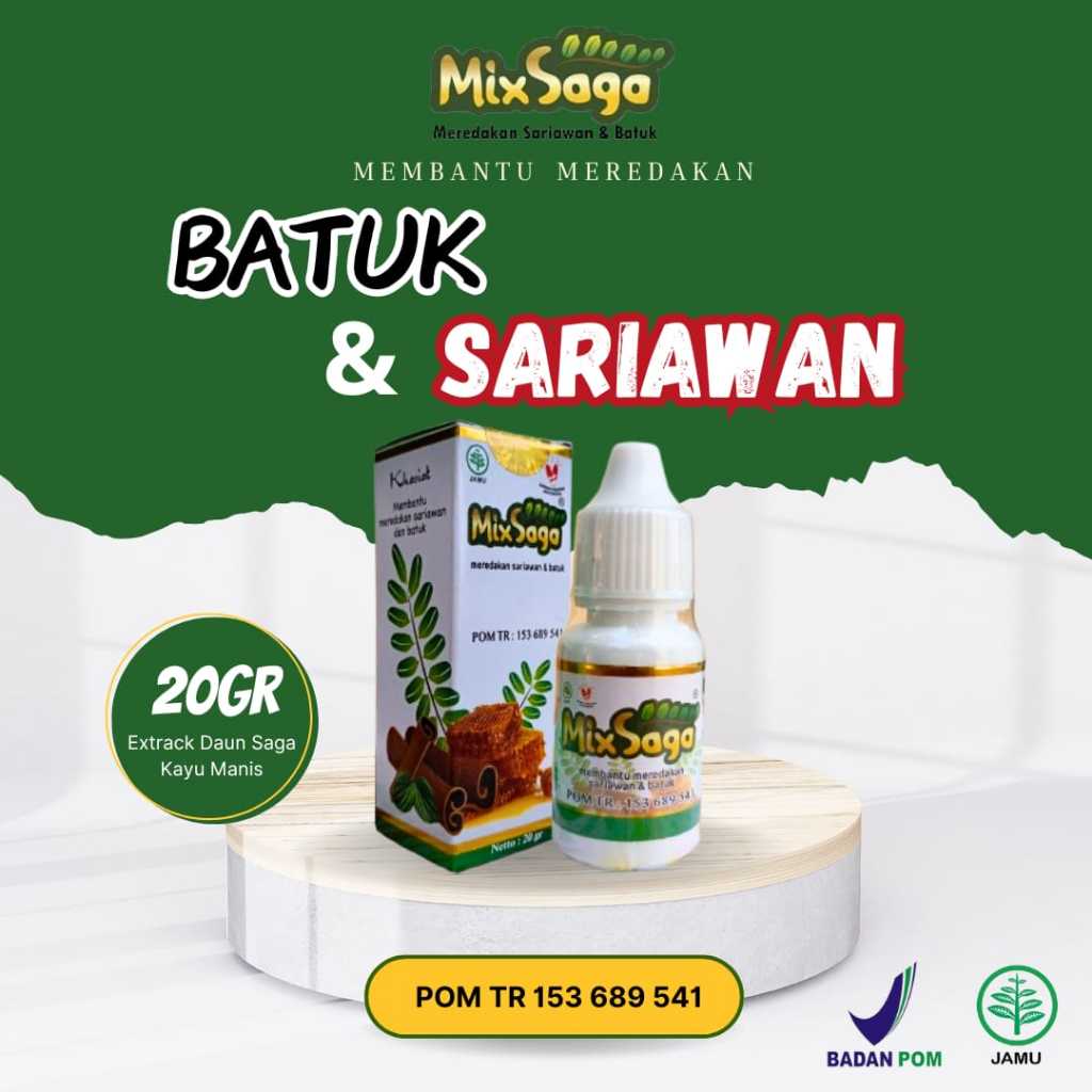 Jual Mix Saga Madu Tetes Anak Dewasa Daun Saga Obati Sariawan Batuk ...