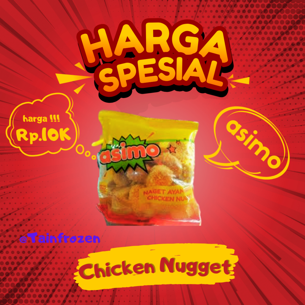 Jual Naget Ayam ASIMO Chicken nugget 250gr Frozen Food | Shopee Indonesia