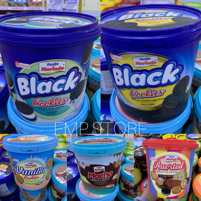 Jual Superquin Marindo Bucket Black Cookies 350gr | Shopee Indonesia