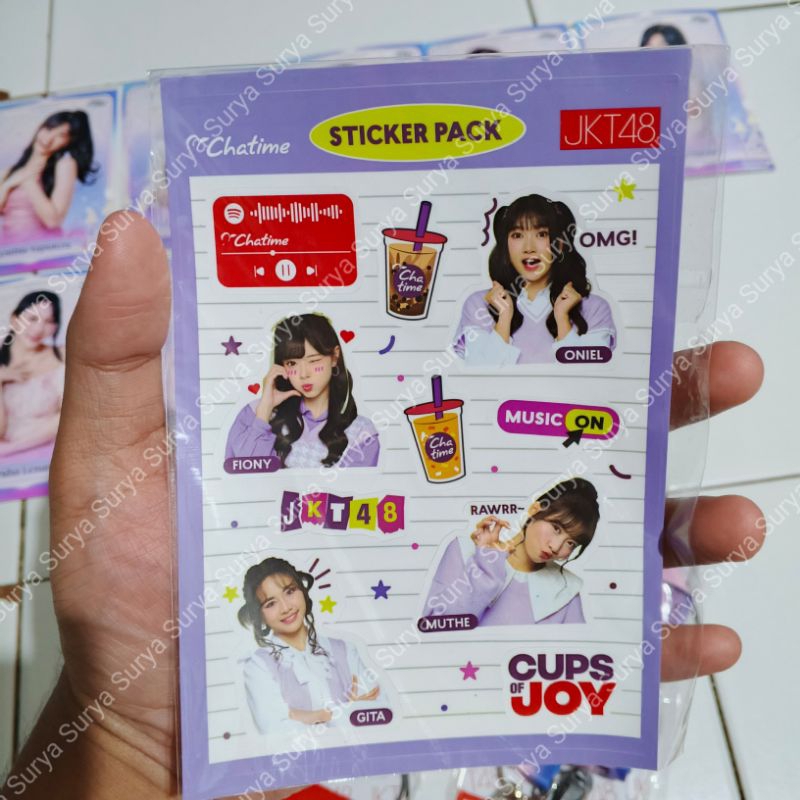 Jual Stiker Chatime x JKT48 Official | Shopee Indonesia