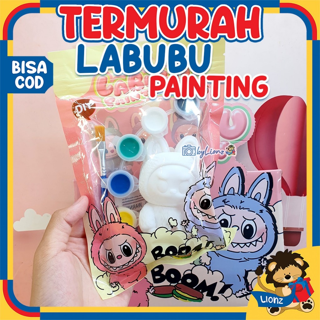 Jual Mewarnai Patung Lukis Gypsum Labubu | Shopee Indonesia