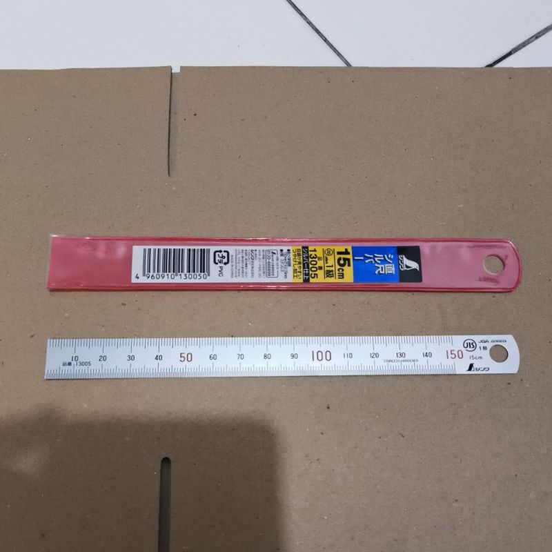 Jual SHINWA Penggaris 15 cm Stainless Steel Rule Hard Chrome JIS 13005 | Shopee Indonesia