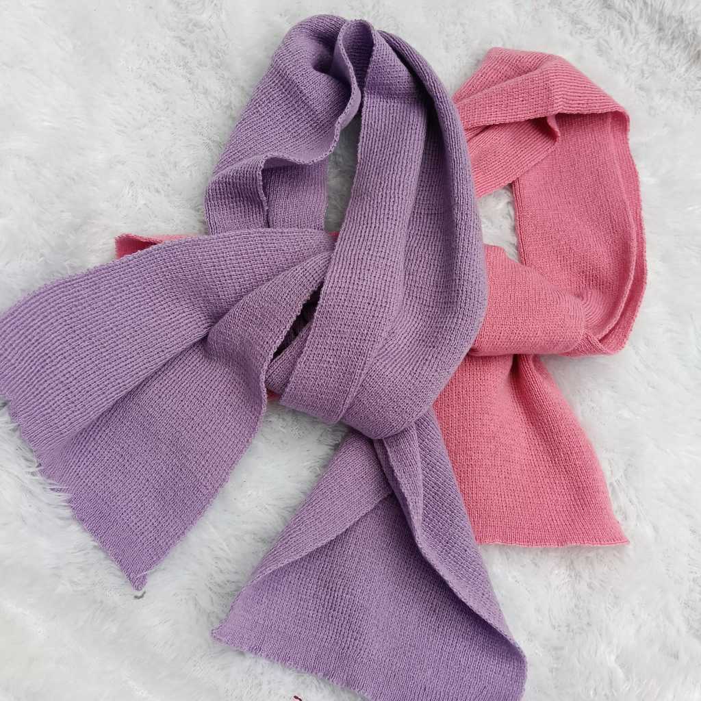 Jual Syal Selendang Wanita Kekinian Syal Rajut Outfit Gaya Mewah Korean ...