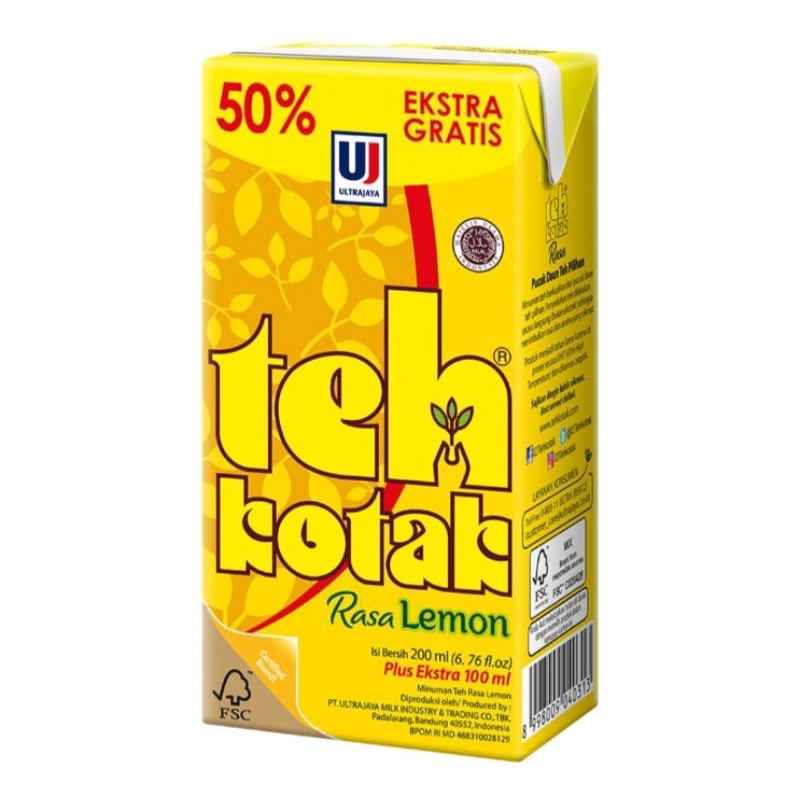 Jual Ultra Teh Kotak Lemon 200 ml | Shopee Indonesia