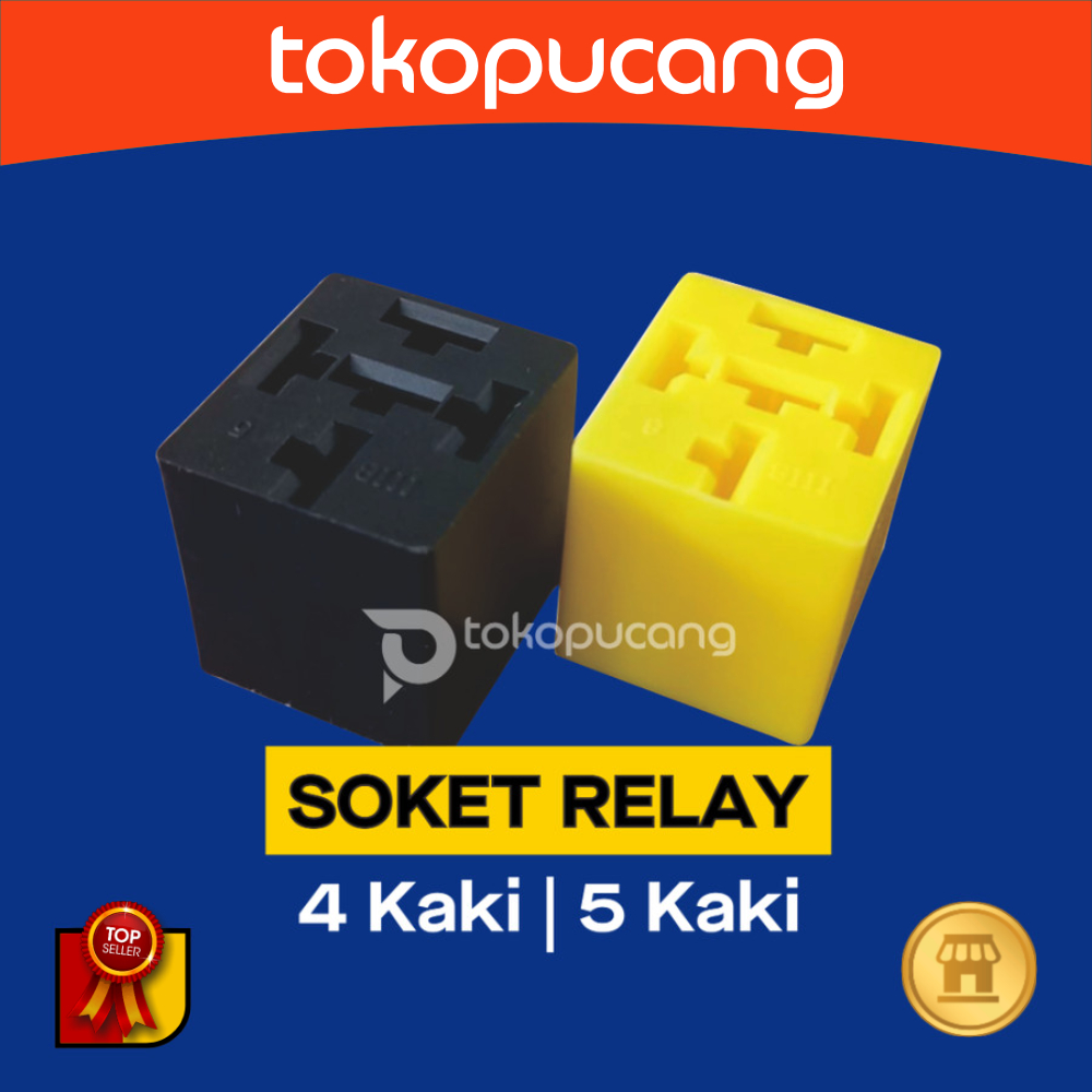 Jual Soket Relay 4 Kaki Rumah Relay Kosongan Box Kotak Socket 5 Kaki ...