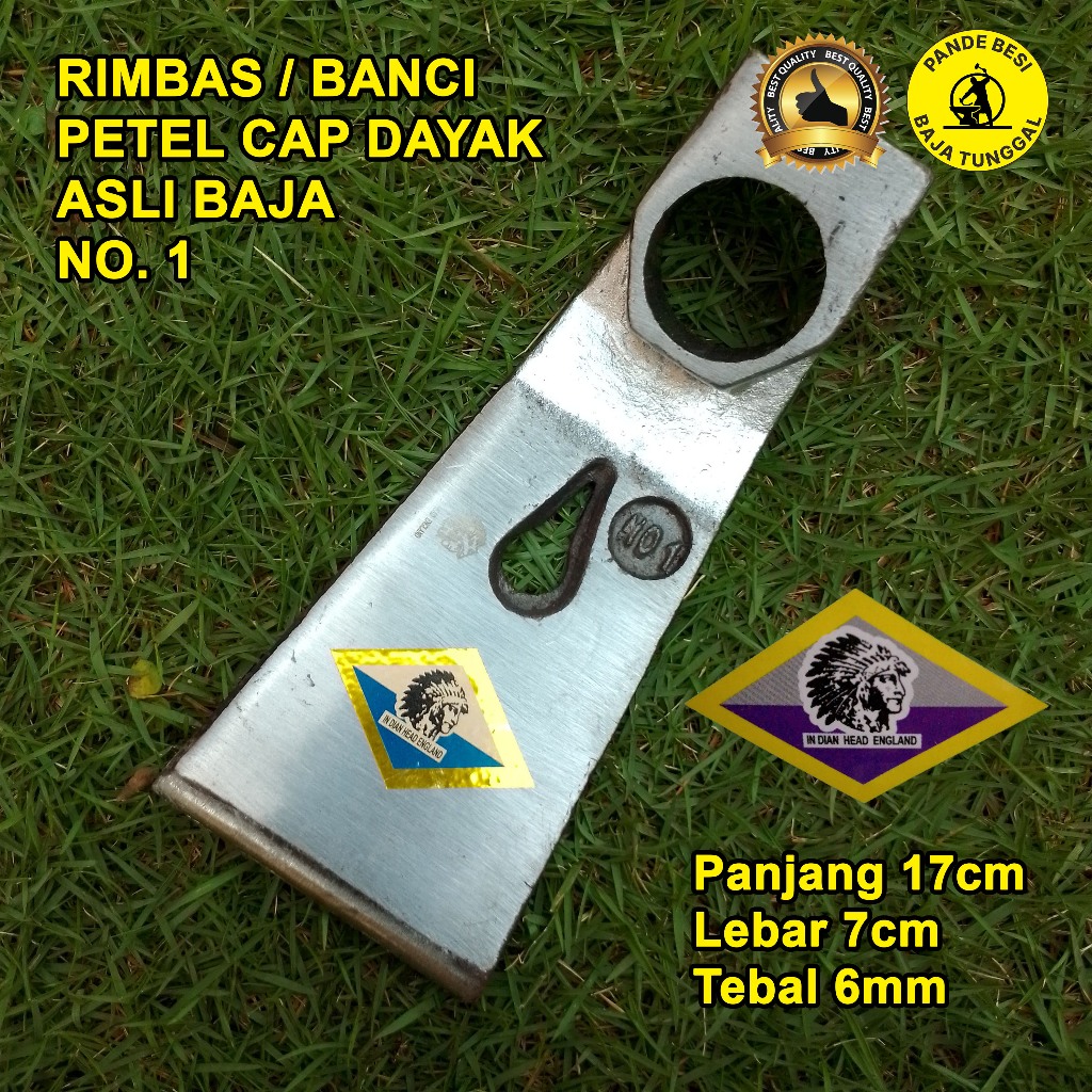 Jual Banci Petel / Rimbas Cap Dayak Asli Original - Cangkul Kecil Baja ...