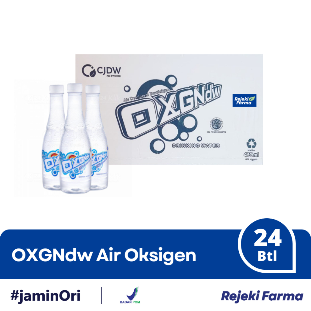Jual OXGNdw Air Oxy 1 Box isi 24 Botol @ 470ml - Oxg Ndw CJDW Mineral ...