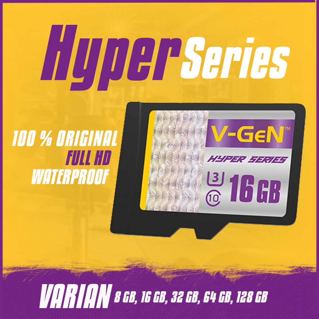 Jual VGEN MicroSD Card TF 16GB 32GB 64GB 128GB Class 10 HYPER / Microsd ...