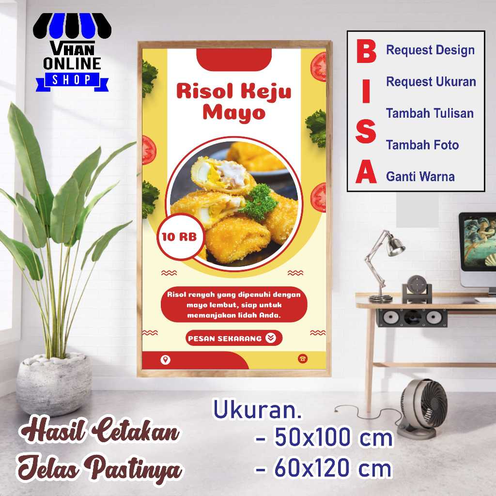 Jual Cetak Spanduk Banner Bahan Kuat Risol Viral | Shopee Indonesia