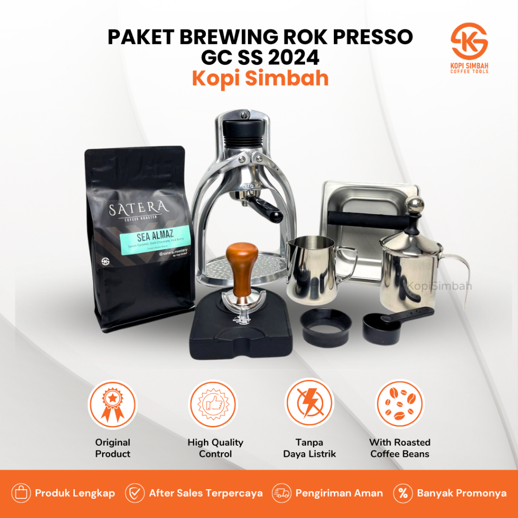 Jual Paket Brewing ROK Presso New GC SS / GC 2024 Alat Seduh Espresso ...