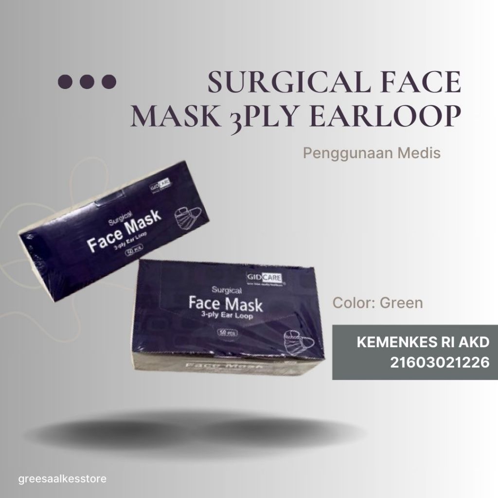 Jual Surgical Face Mask 3 Ply Earloop | Shopee Indonesia