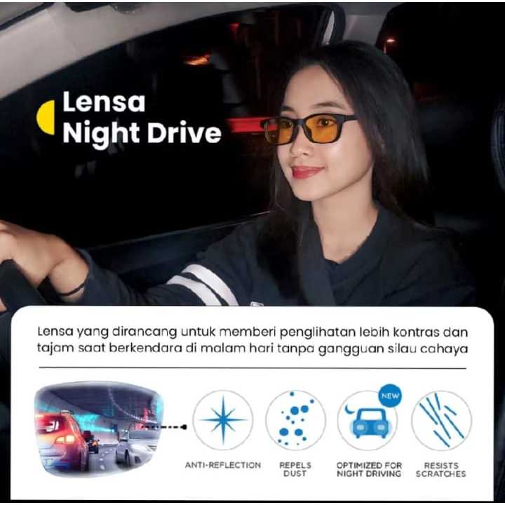 Jual Kacamata NIGHT DRIVE/ONEDRIVE bisa untuk Normal dan Minus frame ...