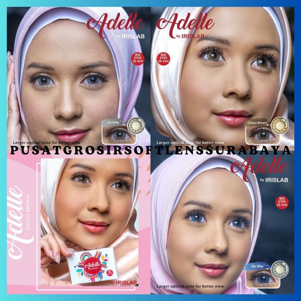 Jual SOFTLENS ADELLE 16 MM BIG EYES NORMAL GROSIR ///// SOFLEN / SOPLEN ...