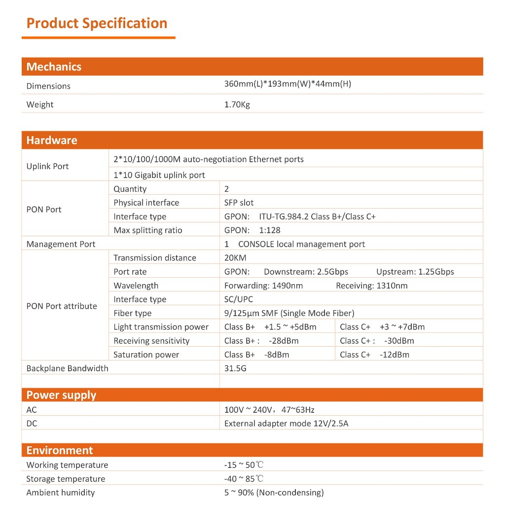 Jual C-DATA GPON OLT FD1602S-B1 2 PON port 2GE 1SFP+ cdata FD1602S 2port GPON | Shopee Indonesia