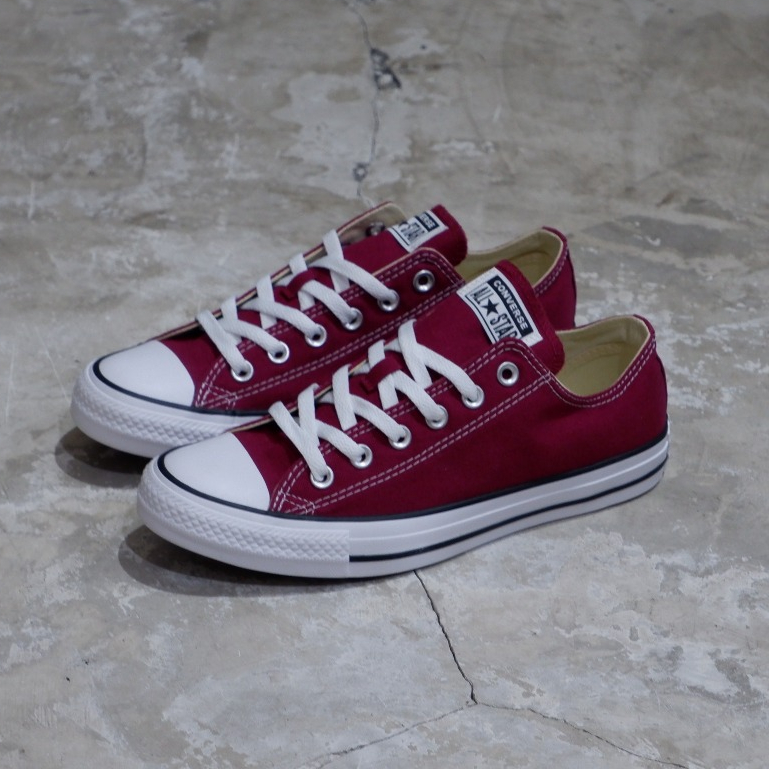 Jual CONVERSE CHUCK TAYLOR ALL STAR OX CANVAS MAROON | Shopee Indonesia