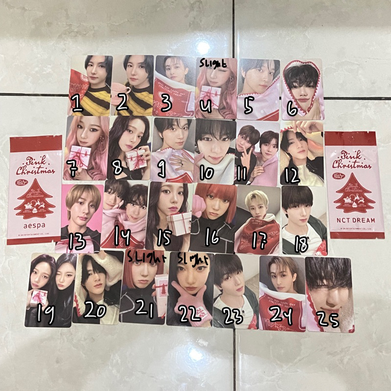 Jual [ READY STOCK ] OFFICIAL TRADING CARD PINK CHRISTMAS NCT DREAM RIIZE NCT WISH AESPA 2024 ...