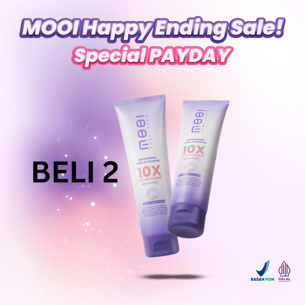 Jual MOOI Double Brightening Tone Up Booster Body Lotion (2 pcs ...