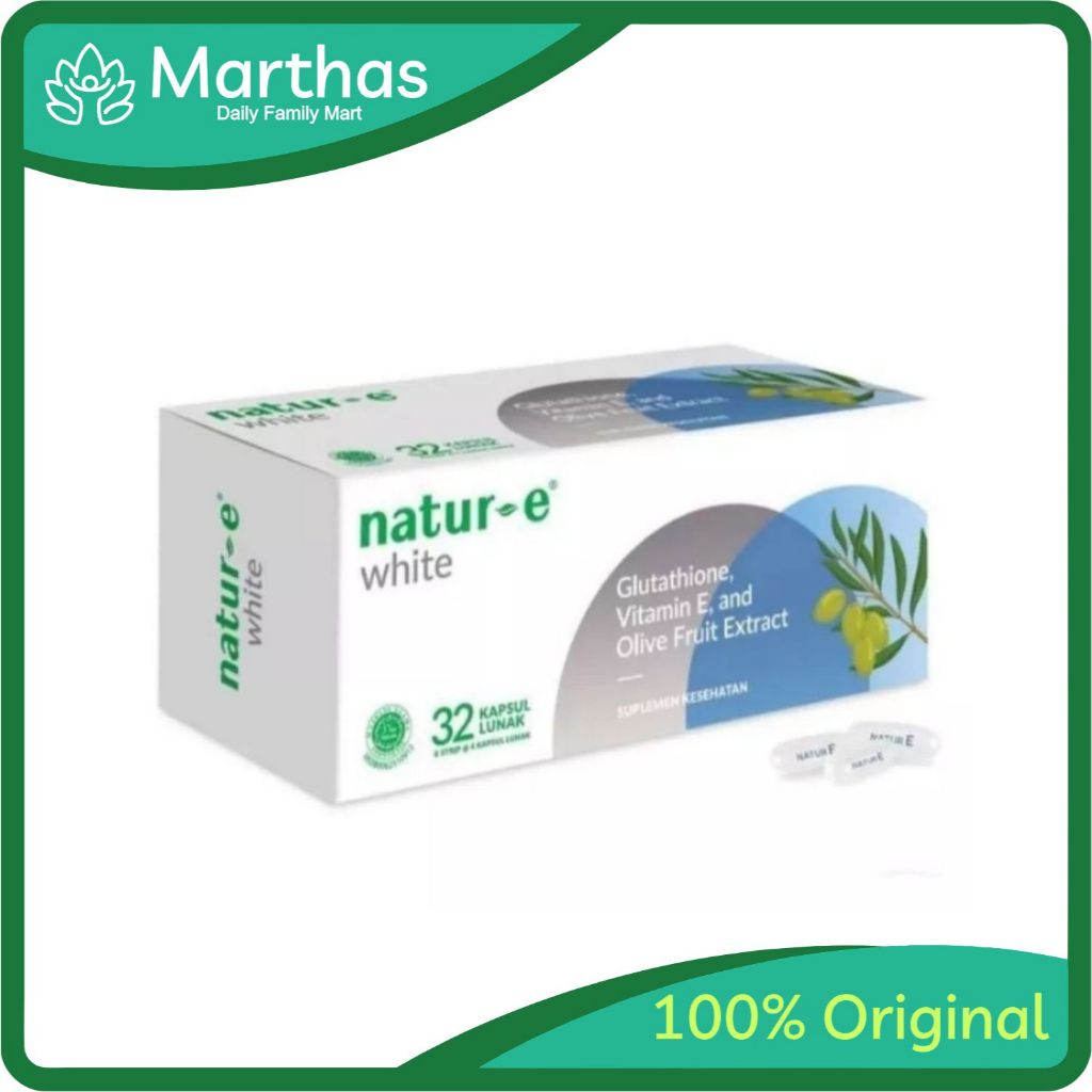 Jual NATUR E White 16/32 Soft Capsule - Suplemen Mencerahkan Kulit Flek ...
