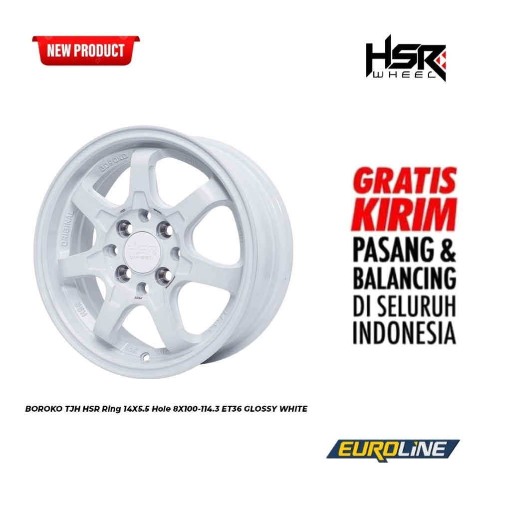 Jual Velg Racing TE37 HSR BOROKO TJH Ring 14 Lebar 6 ET 36 Free ...
