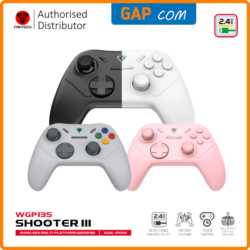 Jual Multiplatform Gamepad Joystick PC Android Wireless Fantech WGP13S Shooter III Dual Mode ...