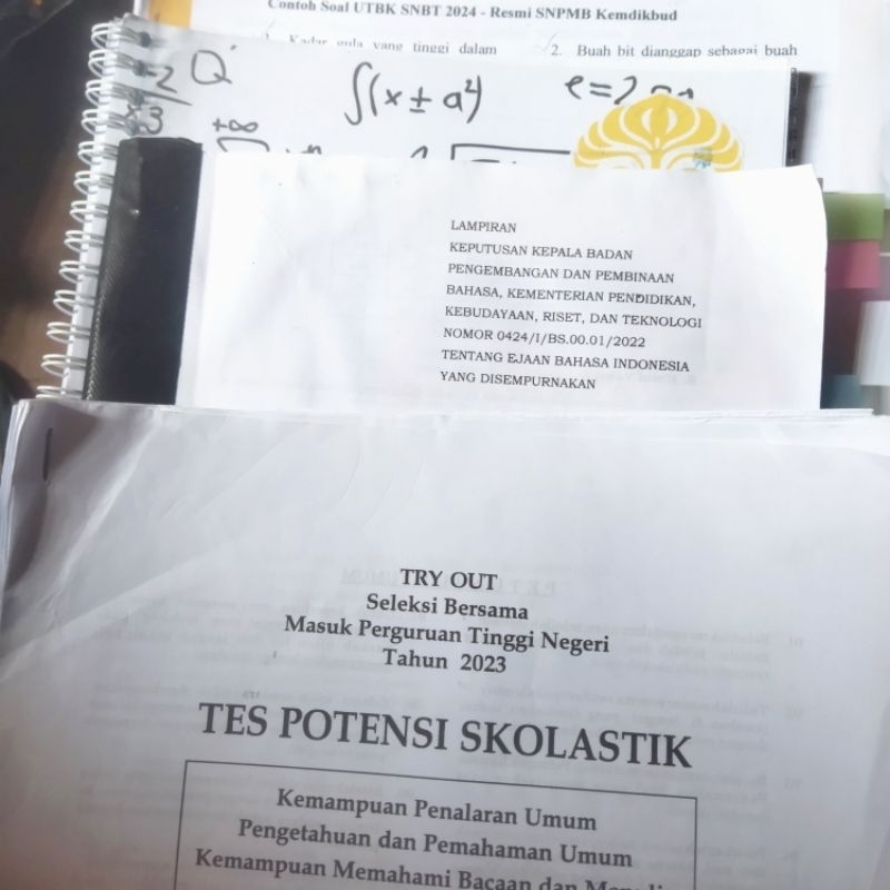 Jual Print Contoh Soal UTBK 2023 dan 2024, Soal Try Out, Materi PBM EYD ...