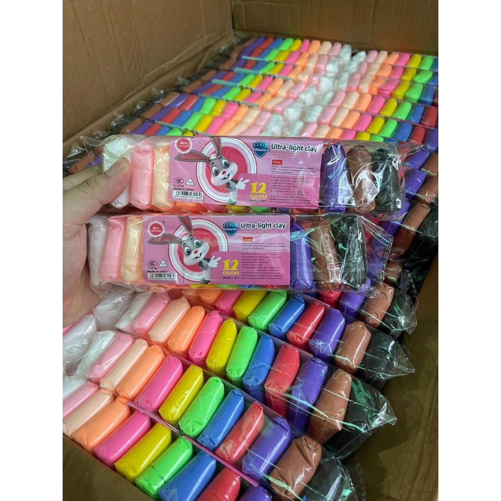 Jual OBRAL MAGIC CLAY MAINAN Clay Zipper ANAK EDUKASI 1 SET 12 WARNA ...