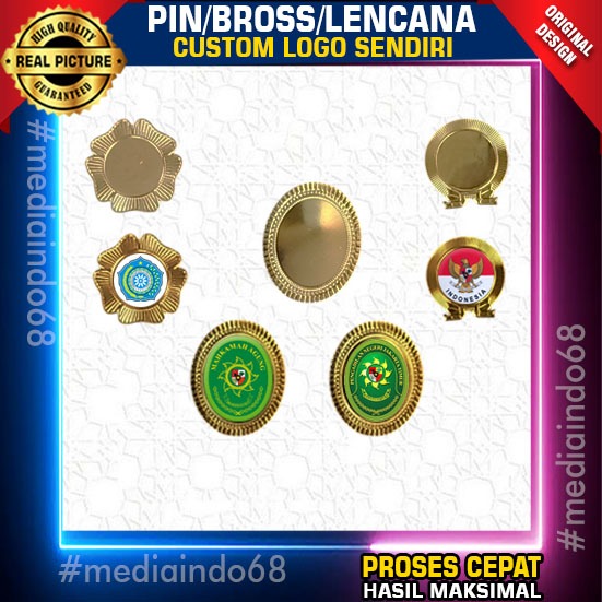 Jual Mediaindo68 Pin/Bross/Lencana Custom Logo Sendiri | Shopee Indonesia