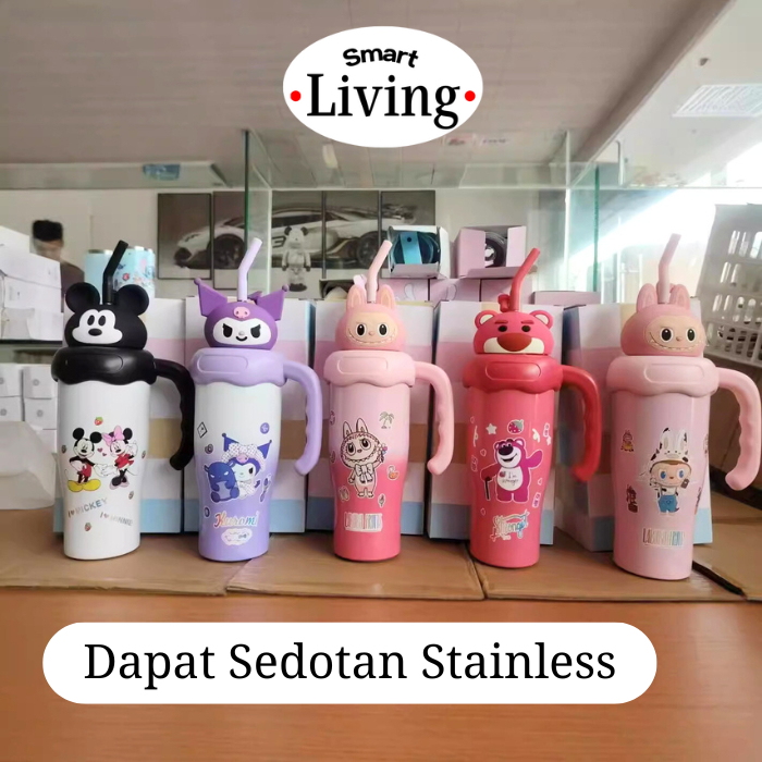 Jual SMRTLIV - TERBARU! Tumbler Stainless 304 Labubu 700ML Mug ...