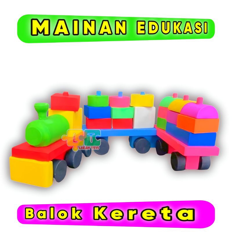 Jual MAINAN EDUKASI BALOK KERETA API | Shopee Indonesia