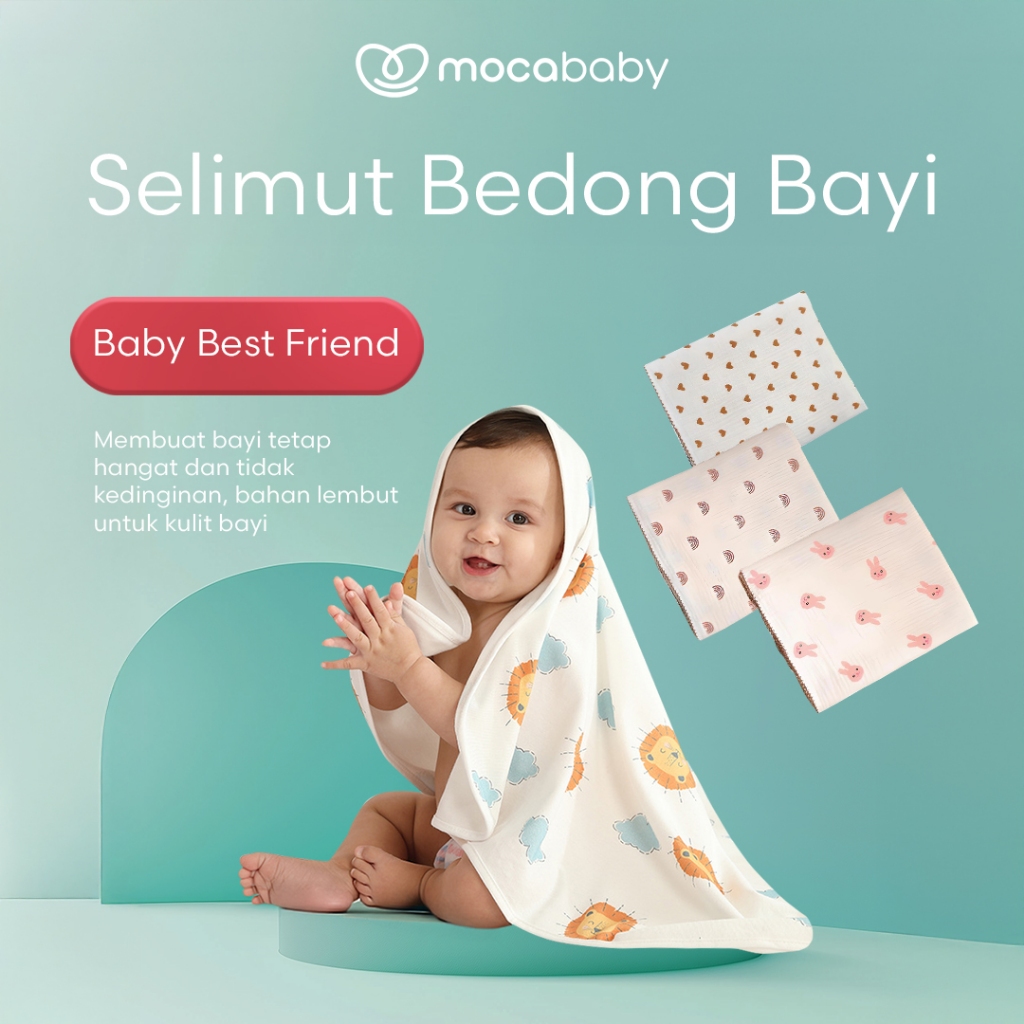 Jual Mocababy Bedong Bayi/ Selimut Bayi/Bedung BAYI/Bedong muslin bayi ...