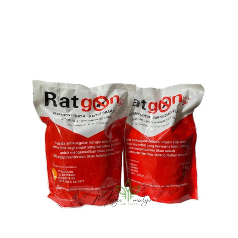 Jual RACUN TIKUS RATGONE 1KG - Rodentisida Antikoagulan Umpan Tikus ...