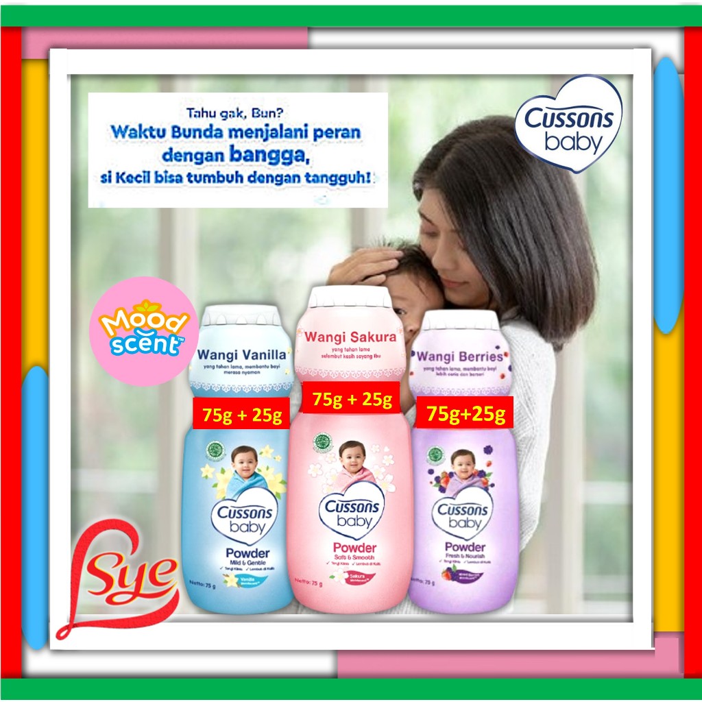 Jual Cussons Baby Powder 75gr + 25gr | Bedak Bayi Cussons | Powder ...