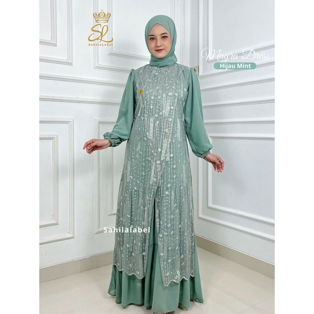 Jual Sahilabel Mayra Dress Outfit lebaran 2025 | Shopee Indonesia