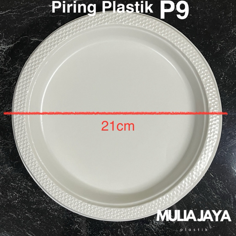 Jual Piring plastik sekali pakai HIPS P9 50pcs | Shopee Indonesia