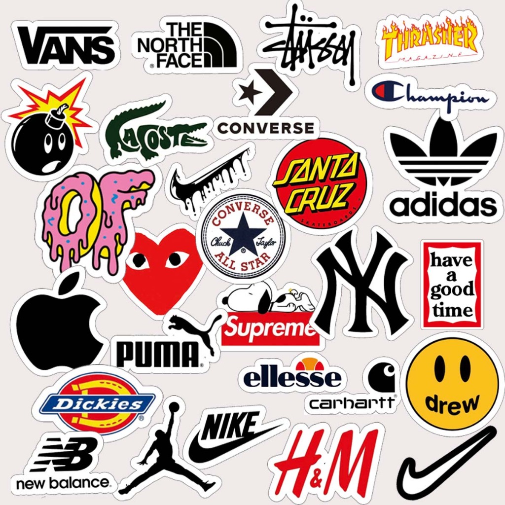 Jual Stiker Pack Isi 35pcs Logo Brand Paket 1 - Amuzzz12 | Shopee Indonesia