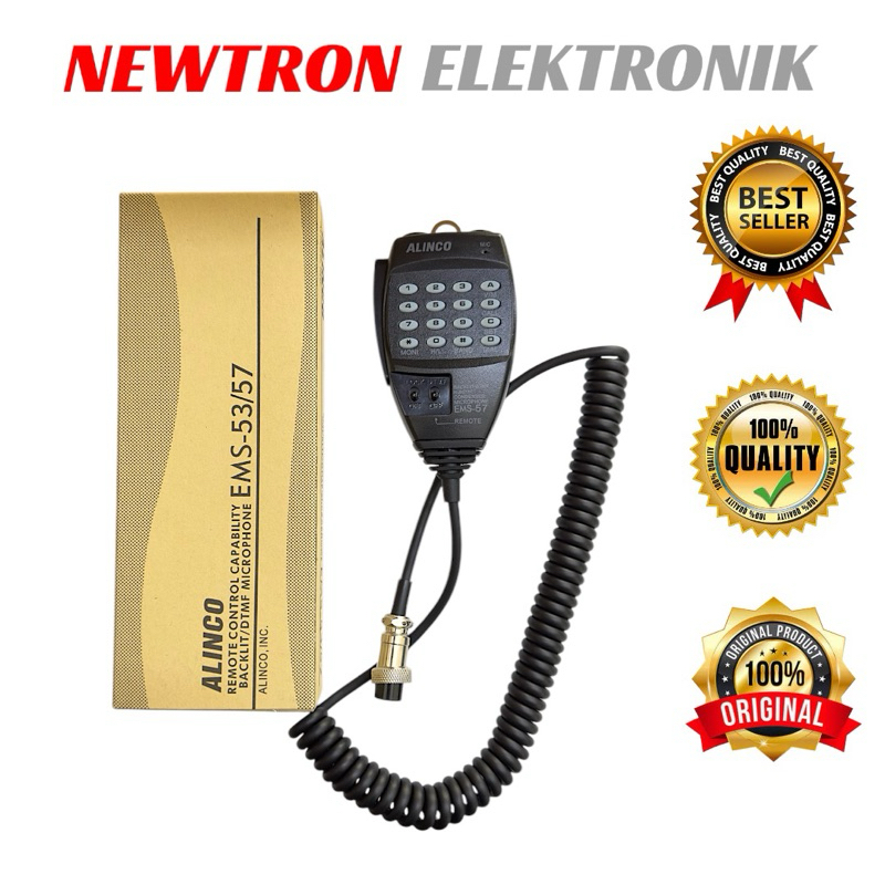 Jual Mic Rig Alinco DR135 EMS-57 DR435 DR635 DR138 EMS57 Extra Ptt Extramic Handmic Microphone ...