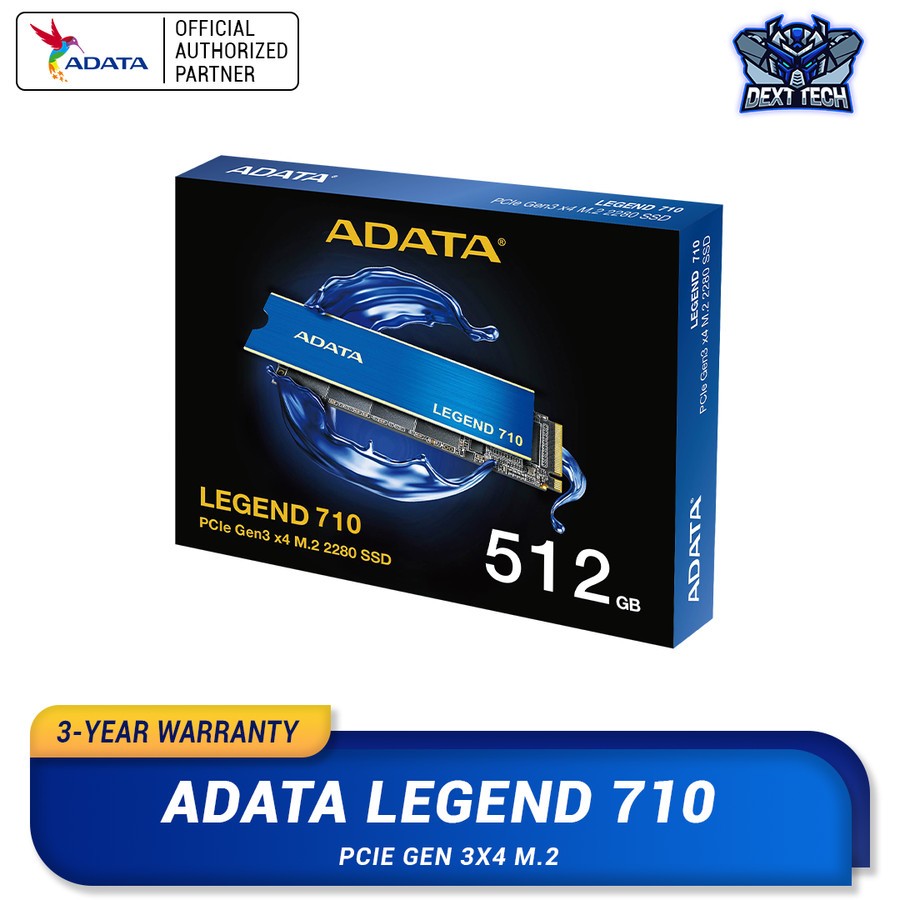 Jual SSD ADATA LEGEND 710 - SSD M.2 NVMe PCIe Gen 3x4 - 512GB | Shopee ...