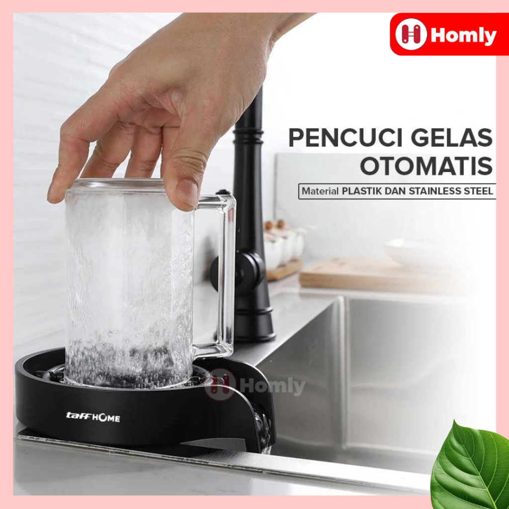 Jual Homly-TaffHOME Pencuci Gelas Otomatis Selang Panjang Jug Rinser ...