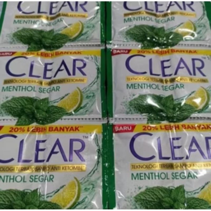 Jual Shampo Clear Sachet Menthol | Shopee Indonesia