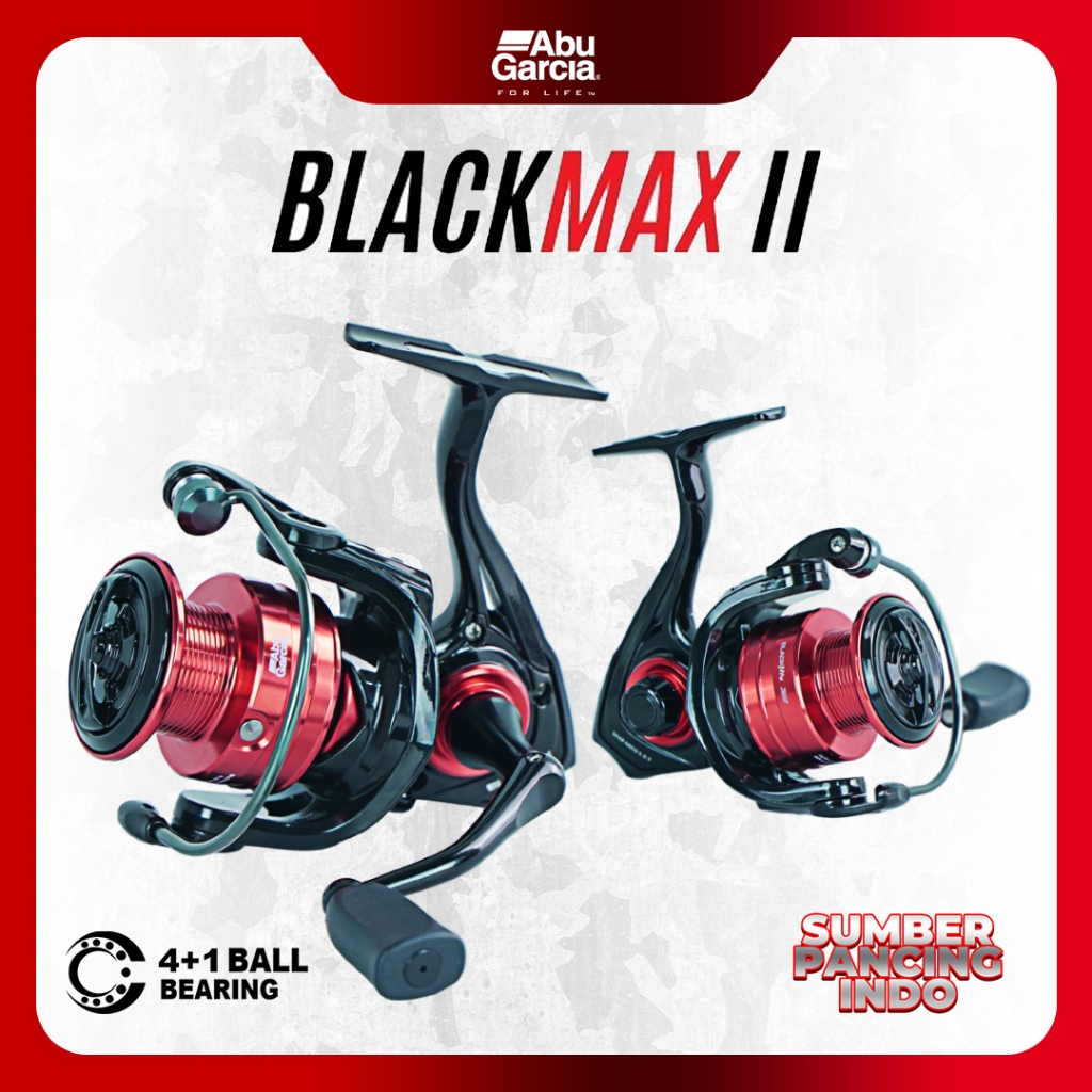 Jual ABU GARCIA Reel Pancing Spinning BLACK MAX II 2000 - 5000 3+1Ball ...
