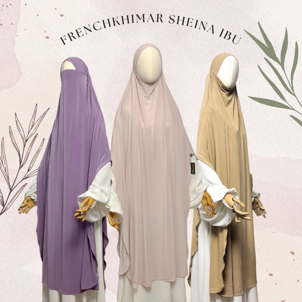 Jual Little Tsurayya - Frenchkhimar Sheina jersey (Ibu) Free cadar tali ...