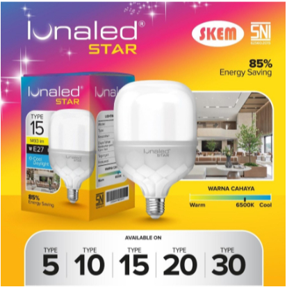 Jual LAMPU LED MURAH 5W 10W 15W 20W 30 WATT BOHLAM JUMBO E27 BULB TABUNG KAPSUL CAHAYA PUTIH ...